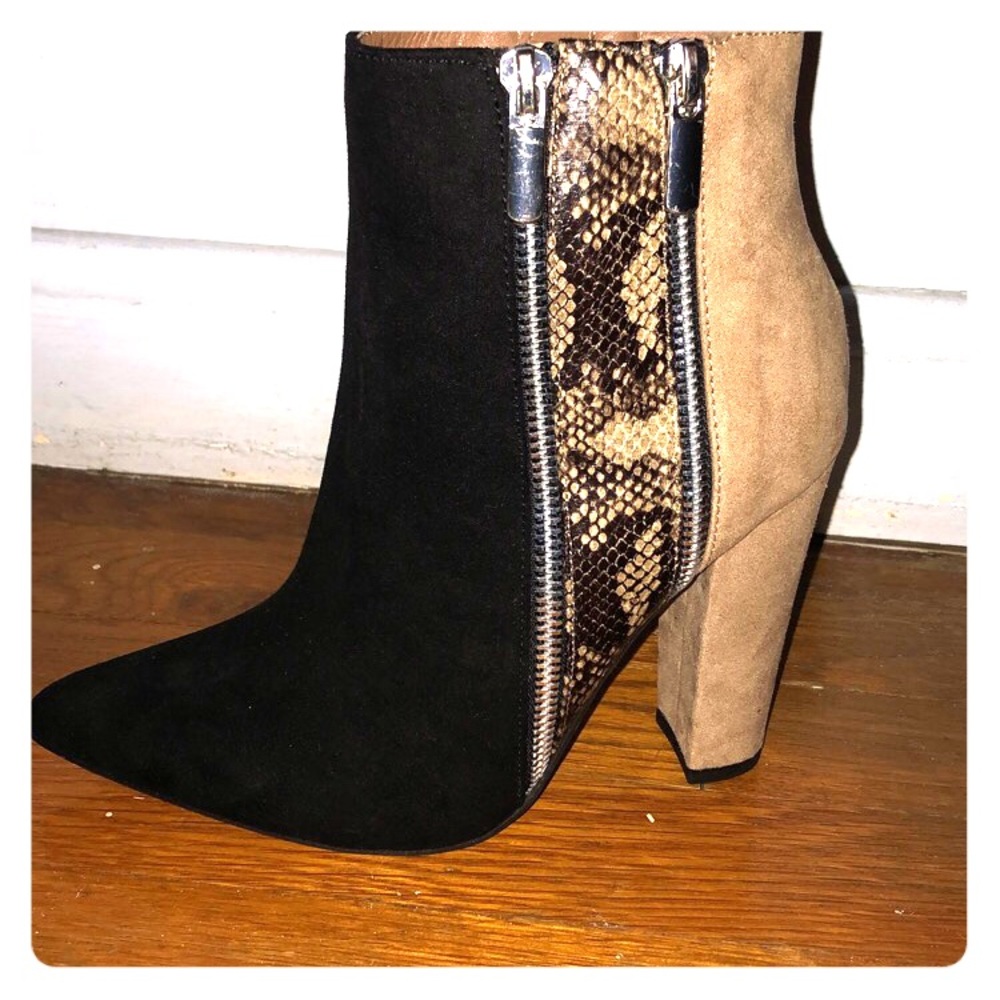 Super Cute Brand New Colorblock Booties - Gem